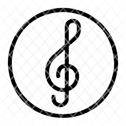 g icon, clef icon, google icon, play icon, music icon, sign icon ...