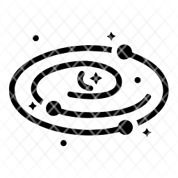 galaxy icon, space icon, astronomy icon, orbit icon, solar icon, system ...