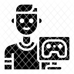 gamer icon, avatar icon, occupation icon, man icon, game icon