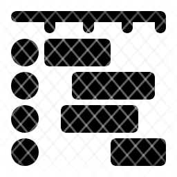 gantt icon, chart icon, project icon, timeline icon, management icon ...