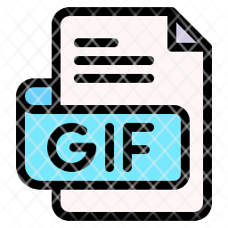 gif icon, file icon, type icon, format icon, extension icon, document icon