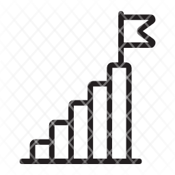 goal icon, achievement icon, growth icon, diagram icon, chart icon ...