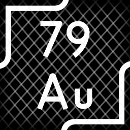 gold icon, periodic icon, table icon, chemistry icon, metal icon ...