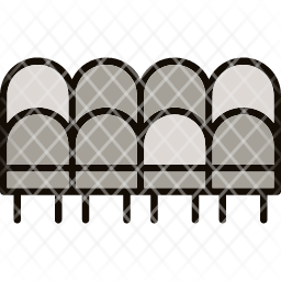 grandstand icon, bleachers icon, spectator icon, seating icon, stadium ...