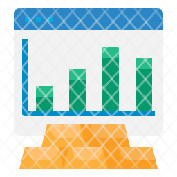 graph icon, bar icon, chart icon, gold icon, invesment icon
