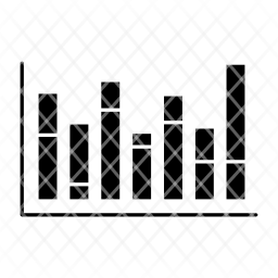 graph icon, line icon, up icon, down icon