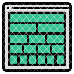 gridsystem icon, grid icon, webdesign icon, responsive icon, columns ...