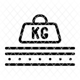 heavy icon, duty icon, weight icon, textile icon, fabric icon, symbol ...