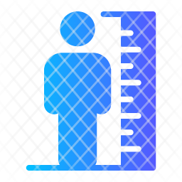 height icon, tall icon, man icon, measurement icon, measure icon, scale ...