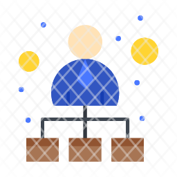 hierarchical icon, network icon, structure icon, hierarchy icon