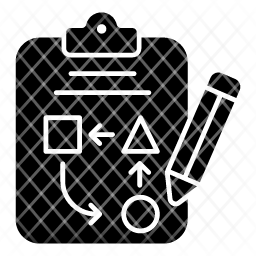 hierarchy icon, flowchart icon, flow diagram icon, algorithm icon ...