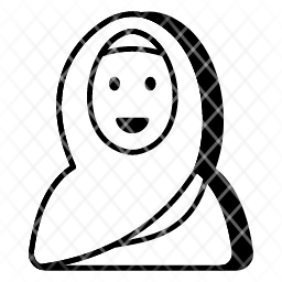 hijab girl icon, muslim girl icon, muslim woman icon, islamic girl icon ...