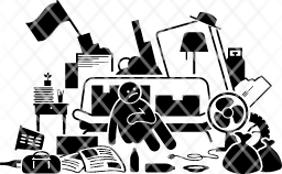 hoarder icon, hoarding icon, ocd icon, chaotic icon, clutter icon ...