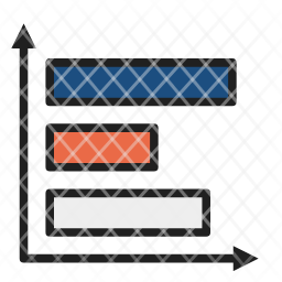 horizontal icon, business icon, statistics icon, analytics icon, bar ...