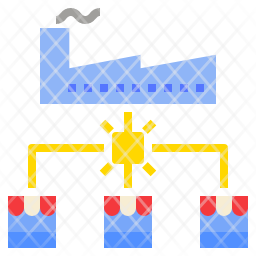 hub icon, industrial icon, center icon, factory icon, shop icon