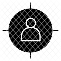 human icon, man icon, target icon, user icon