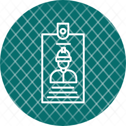 id icon, card icon, employee icon, identity icon, profile icon, job ...