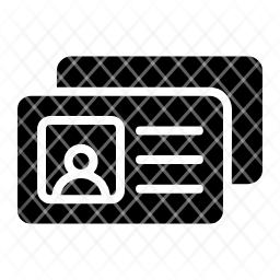 id icon, card icon, human icon, pay icon, contact icon, identification ...