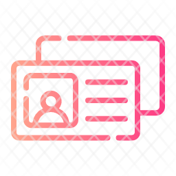 id icon, card icon, human icon, pay icon, contact icon, identification ...