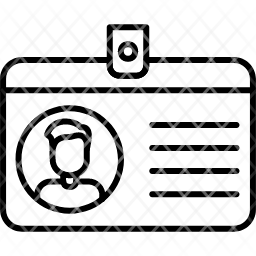 id icon, card icon, identification icon, personal icon, data icon ...