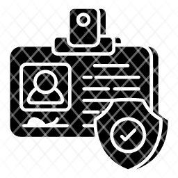 id card security icon, id card protection icon, secure id card icon, id ...