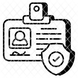 id card security icon, id card protection icon, secure id card icon, id ...