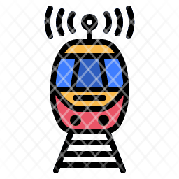 internetofthing icon, train icon, transport icon, smart icon, subway ...