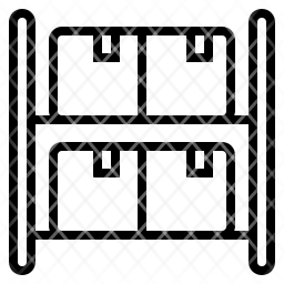 inventory icon, product icon, shipper icon, stock icon, store icon