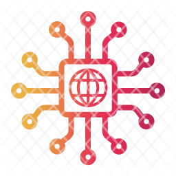 iot icon, digitalization icon, processor icon, networking icon, cpu ...