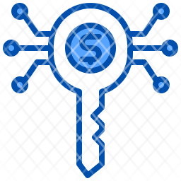 key icon, lock icon, digital icon