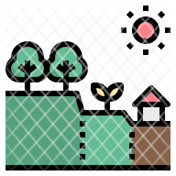 land icon, use icon, allocate icon, forest icon, zone icon