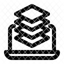 layers icon, application icon, layer icon, interconnection icon ...