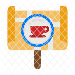 location icon, coffee icon, shop icon, maps icon, pin icon