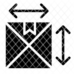 logistics icon, area icon, size icon, measure icon, measuring icon ...