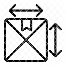 logistics icon, area icon, size icon, measure icon, measuring icon ...