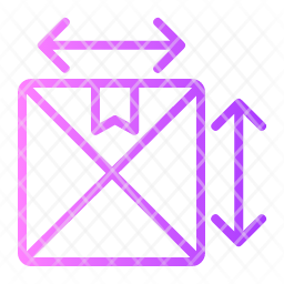 logistics icon, area icon, size icon, measure icon, measuring icon ...