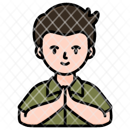 man icon, boy icon, avatar icon, greeting icon, sawasdee icon, thailand ...