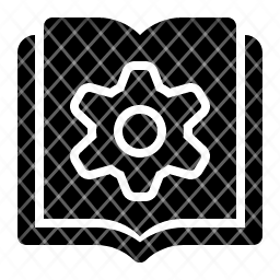 manual icon, setting icon, guide icon, book icon, gear icon ...