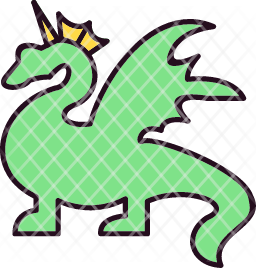 medieval icon, monster icon, dragon icon, flying icon, fantasy icon ...