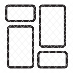 menu icon, dashboard icon, tiles icon, interface icon, ui icon, rectangles icon, shapes icon ...