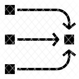 merge icon, arrow icon, business icon, challenge icon, circular icon ...