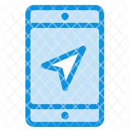 mobile icon, location icon, map icon, service icon