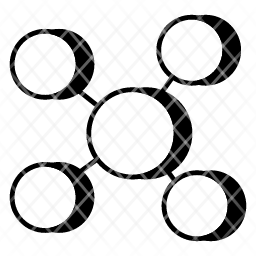 molecule icon, bonding icon, chemical structure icon, topology icon ...