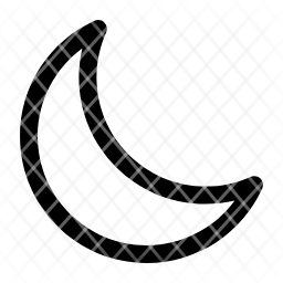 moon icon, shape icon, crescent icon, white icon, night icon, weather ...