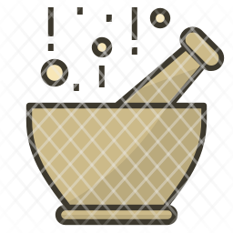 mortar icon, pestle icon, kitchen icon, cooking icon