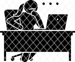 mull icon, think icon, contemplate icon, work icon, laptop icon ...