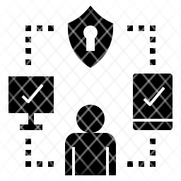 multi icon, factor icon, security icon, authenticate icon, identity icon