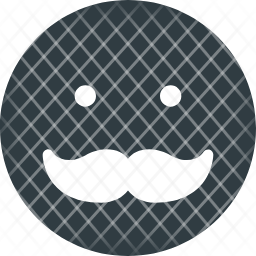 mustacheemoticon icon, emoticons icon, emoji icon, emote icon