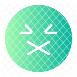 mute icon, emojis icon, emoticon icon, emoji icon, mounth icon, face ...