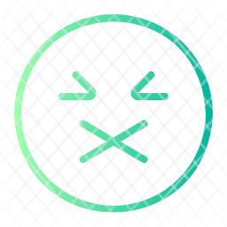 mute icon, emojis icon, emoticon icon, emoji icon, mounth icon, face ...